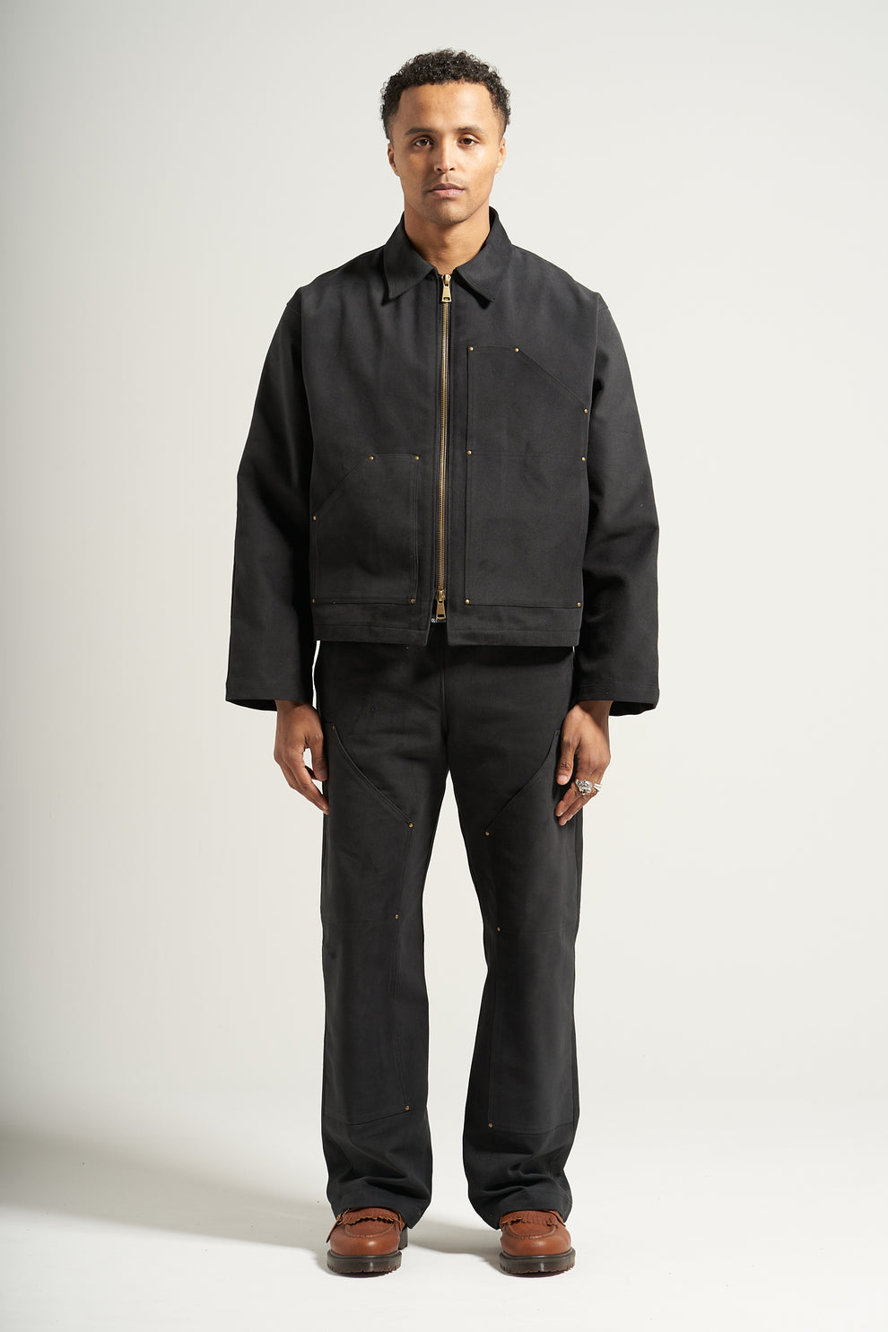 The Smoke Black Carpenter Jacket – GLORYDAYS©