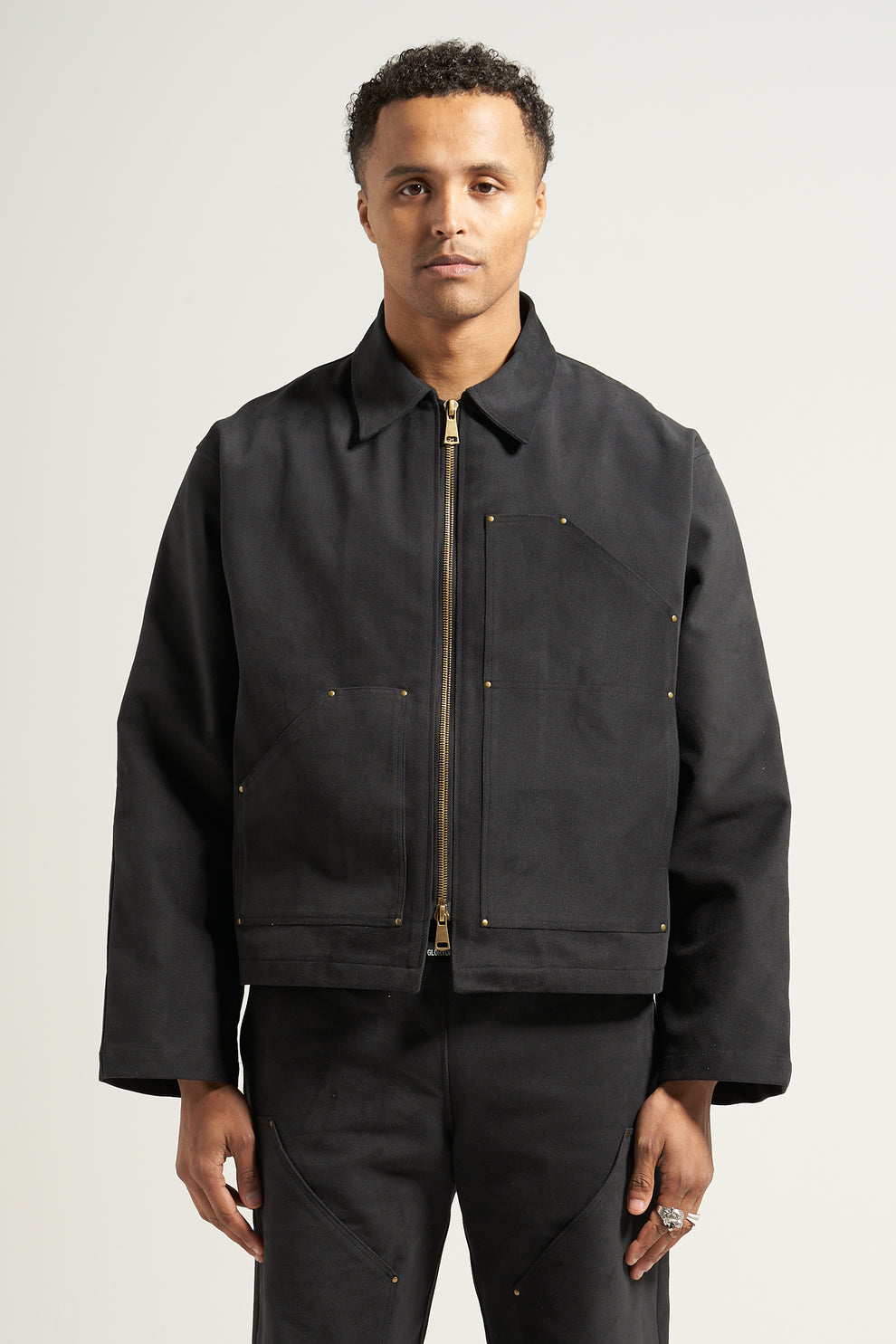 The Smoke Black Carpenter Jacket – GLORYDAYS©
